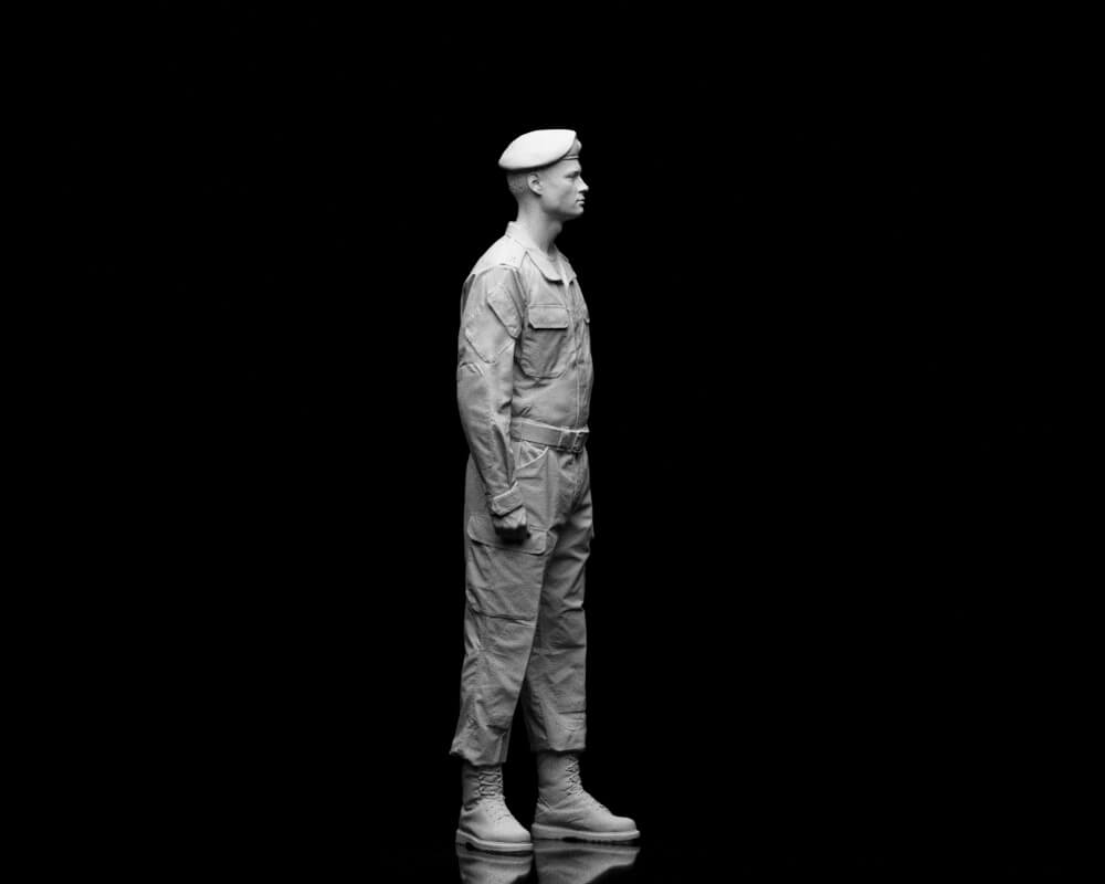 001559 Soldier in a Realistic Stance - 3D Model by 3DFarm