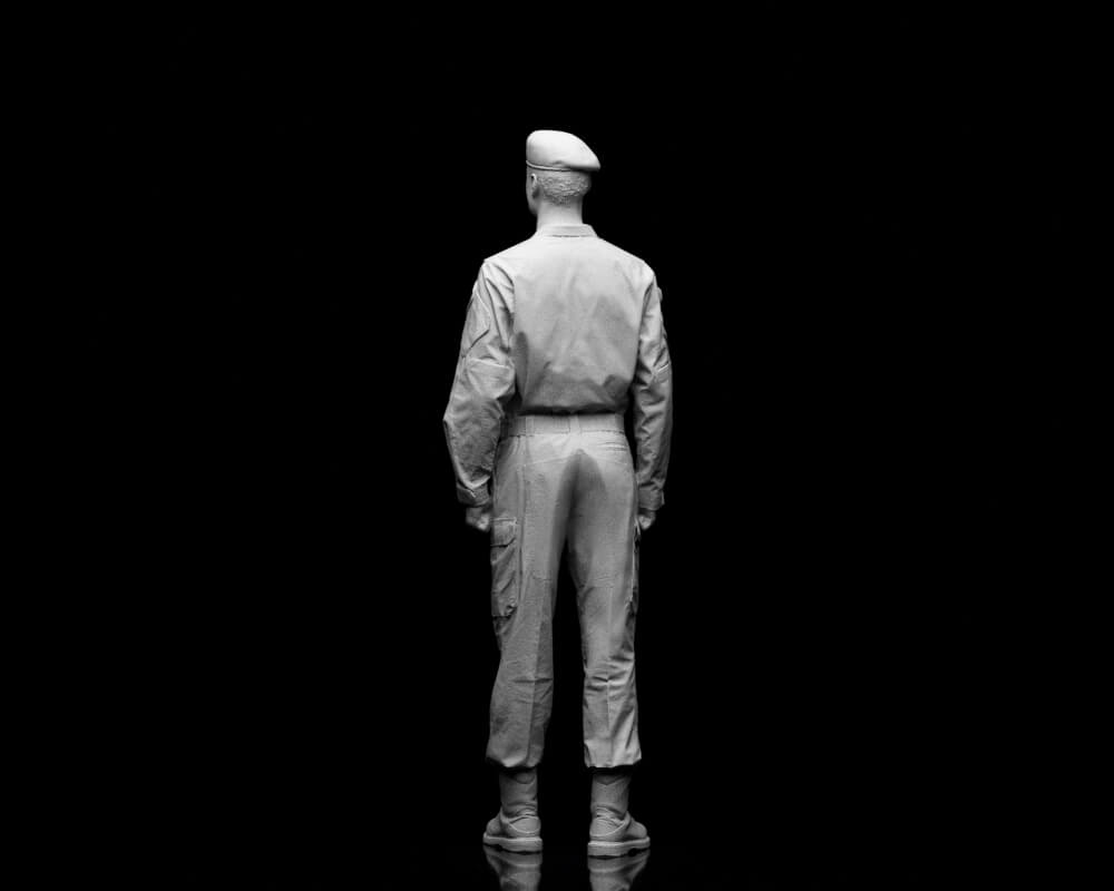 001559 Soldier in a Realistic Stance - 3D Model by 3DFarm