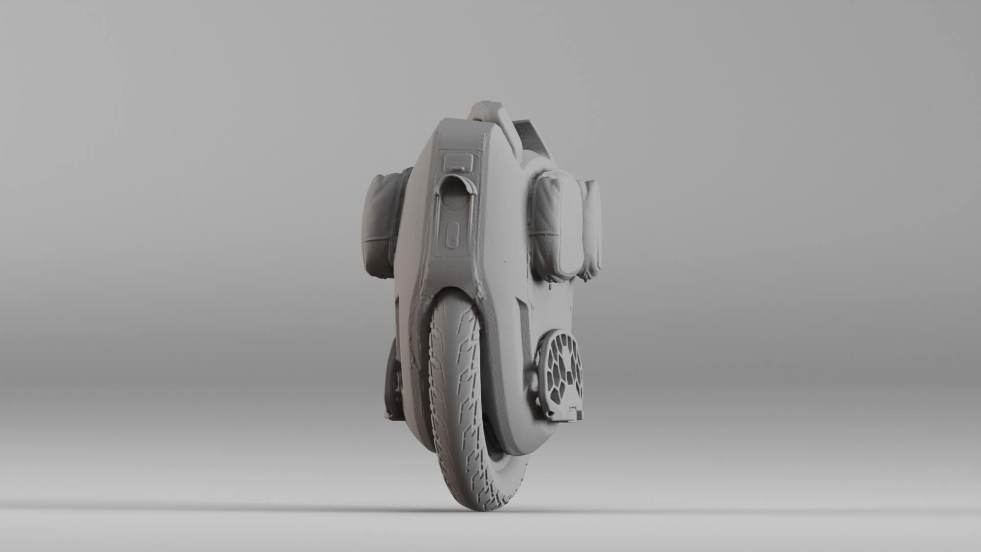 001567 Unprocessed 3D Scan of a Monowheel Vehicle by 3DFarm