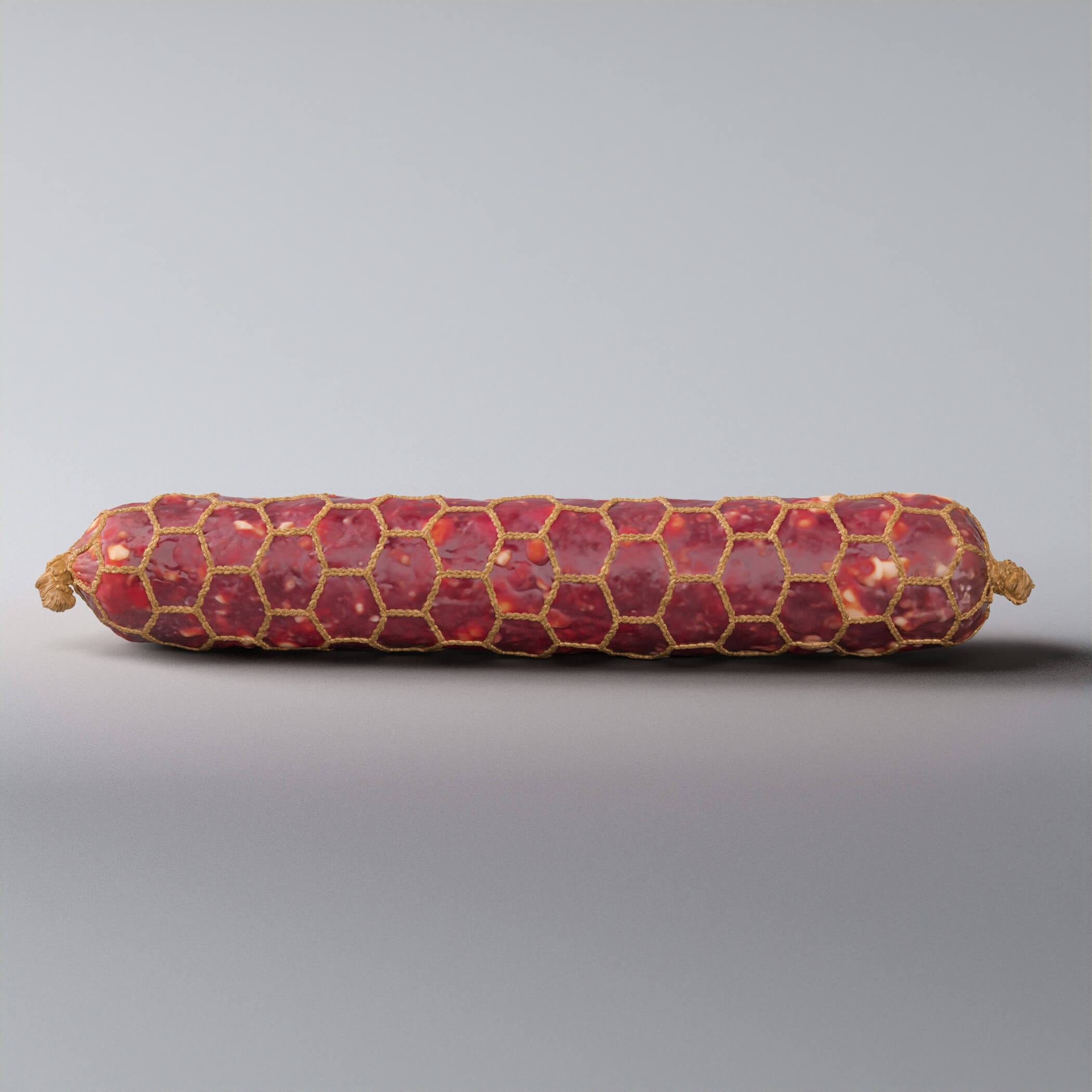 001570 Salami Sausage - 3D Model by 3DFarm