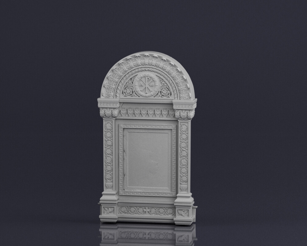 001574 Raw 3D Scan of a Hanging Icon Case Kiot by 3DFarm