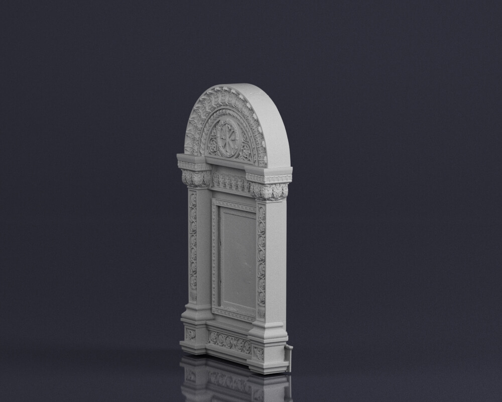 001574 Raw 3D Scan of a Hanging Icon Case Kiot by 3DFarm