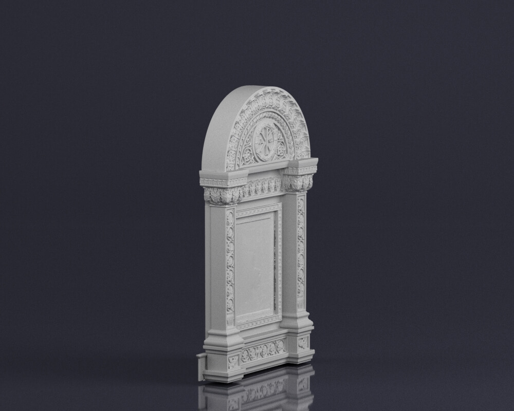 001574 Raw 3D Scan of a Hanging Icon Case Kiot by 3DFarm