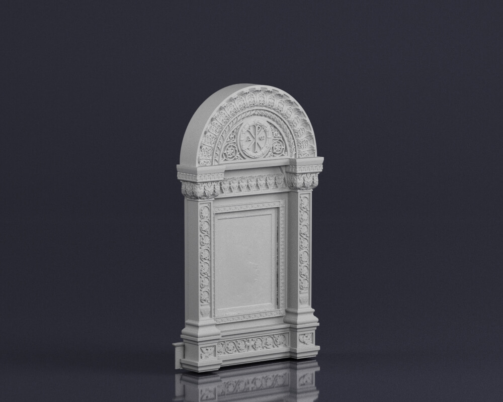 001574 Raw 3D Scan of a Hanging Icon Case Kiot by 3DFarm