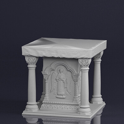 001575 Raw 3D Scan of a Church Altar by 3DFarm