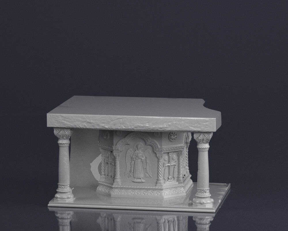 001577 Raw Scan of a Church Altar - Free 3D Model by 3DFarm