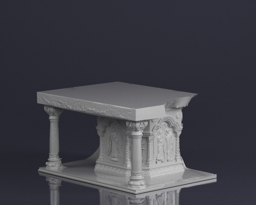 001577 Raw Scan of a Church Altar - Free 3D Model by 3DFarm