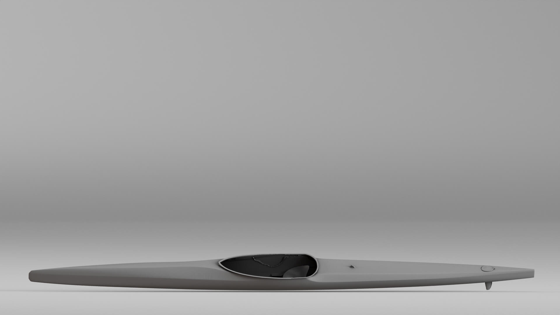 001603 Raw 3D Scan of a Kayak – Full-Scale Canoe Hull by 3DFarm