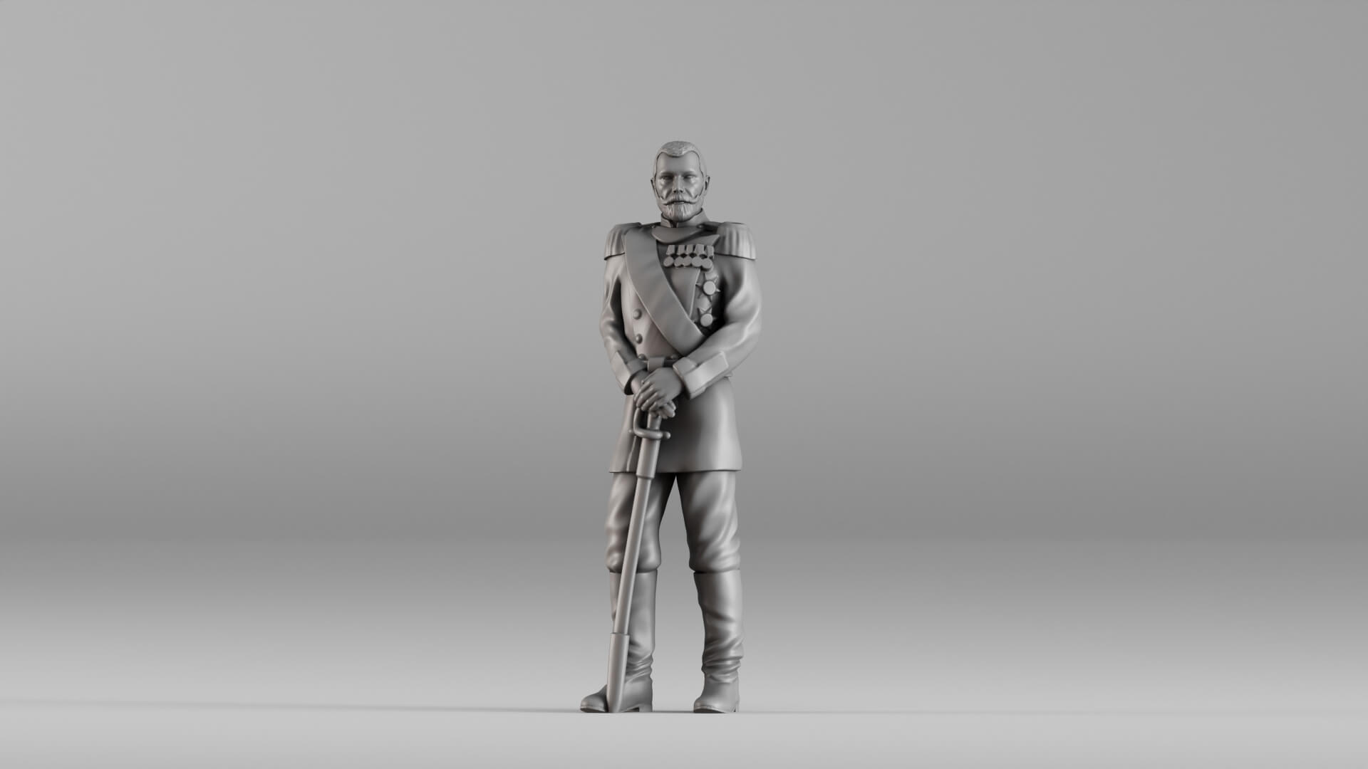 001605 Tsar Nicholas II - 3D Model by 3DFarm