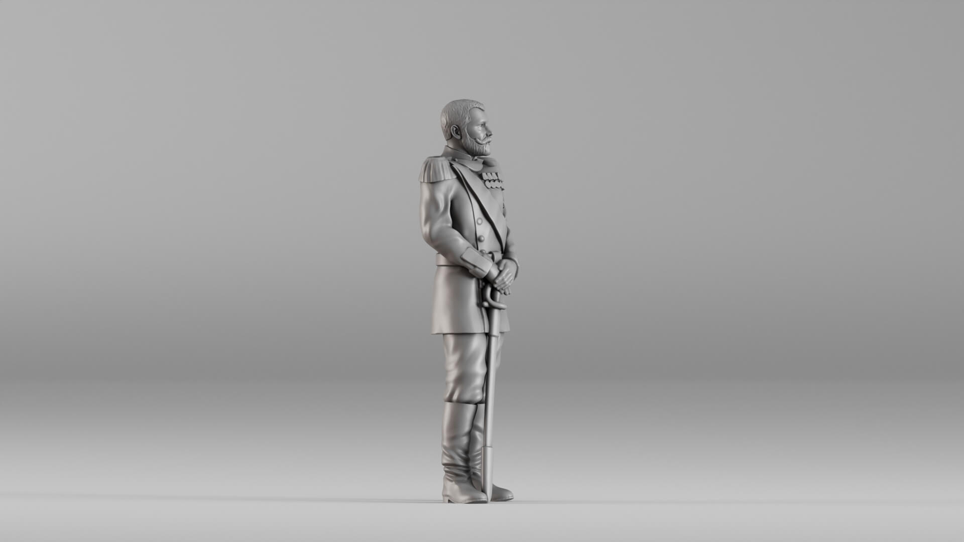 001605 Tsar Nicholas II - 3D Model by 3DFarm