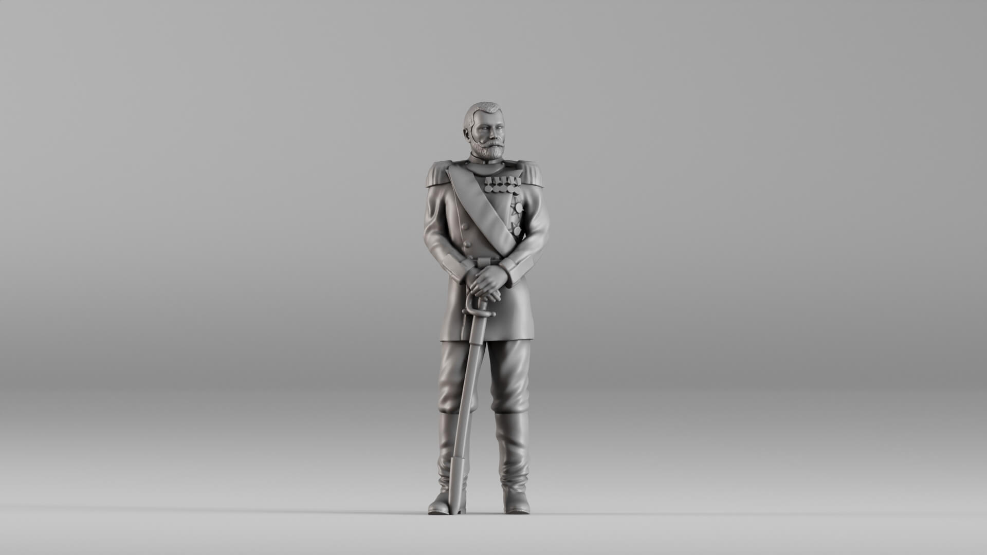 001605 Tsar Nicholas II - 3D Model by 3DFarm