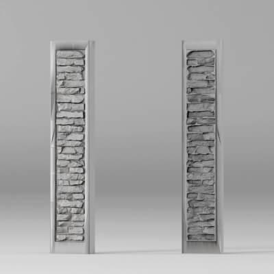 001653 Stone Panel Casting Mold - 3D Model by 3DFarm