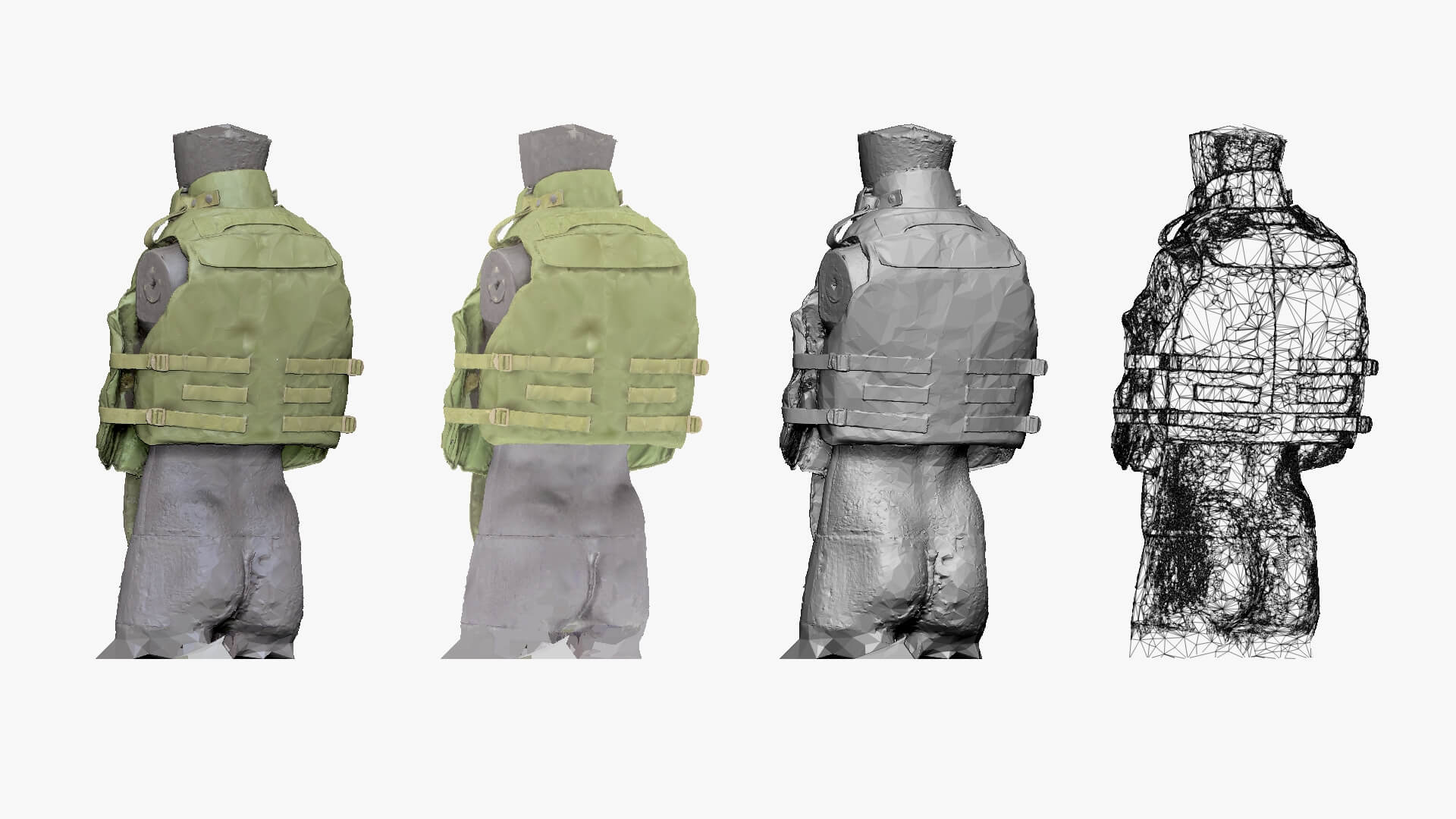 Army Green Top Body Armor (001300) - 3D Model by 3DFarm