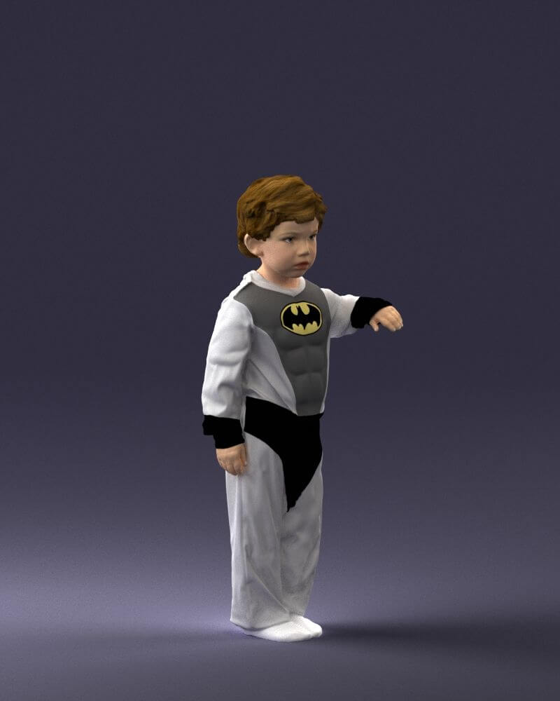 Batman Boy (1016-4) 3D Model by 3DFarm
