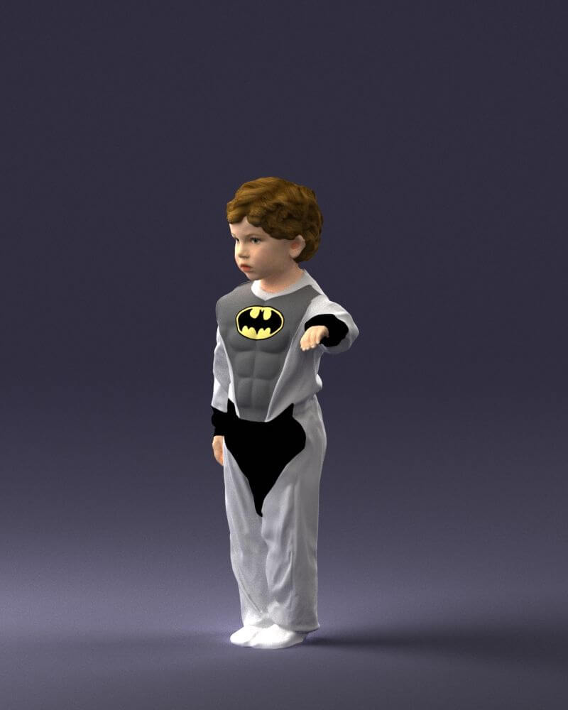 Batman Boy (1016-4) 3D Model by 3DFarm