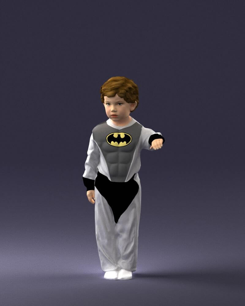 Batman Boy (1016-4) 3D Model by 3DFarm