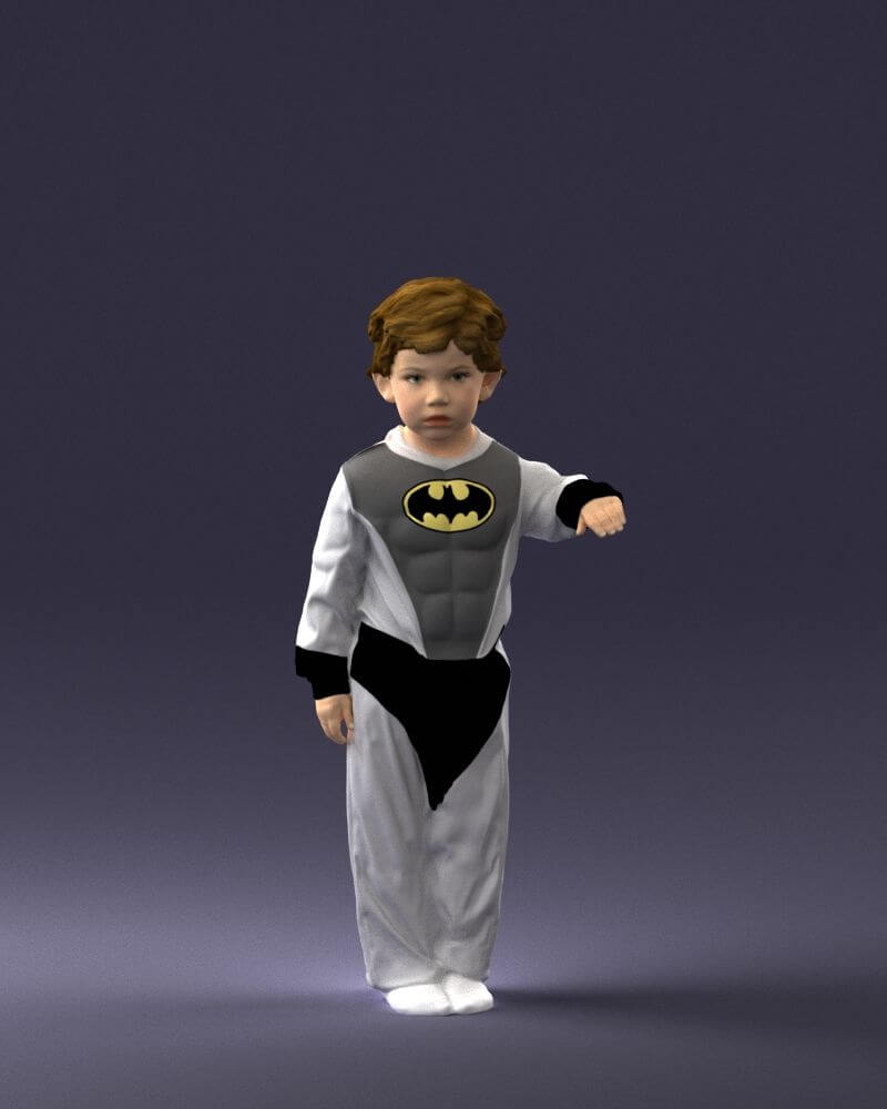 Batman Boy (1016-4) 3D Model by 3DFarm