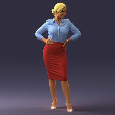 Beautiful Woman (0822) - 3D Model by 3DFarm