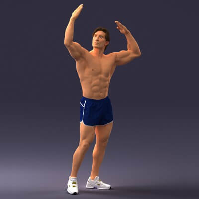 Bodybuilder (0917) - 3D Model by 3DFarm