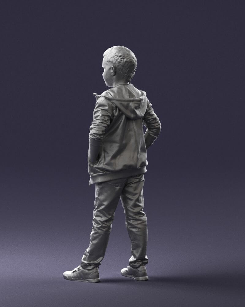 Boy in The Blue Jacket (0265) - 3D Model by 3DFarm