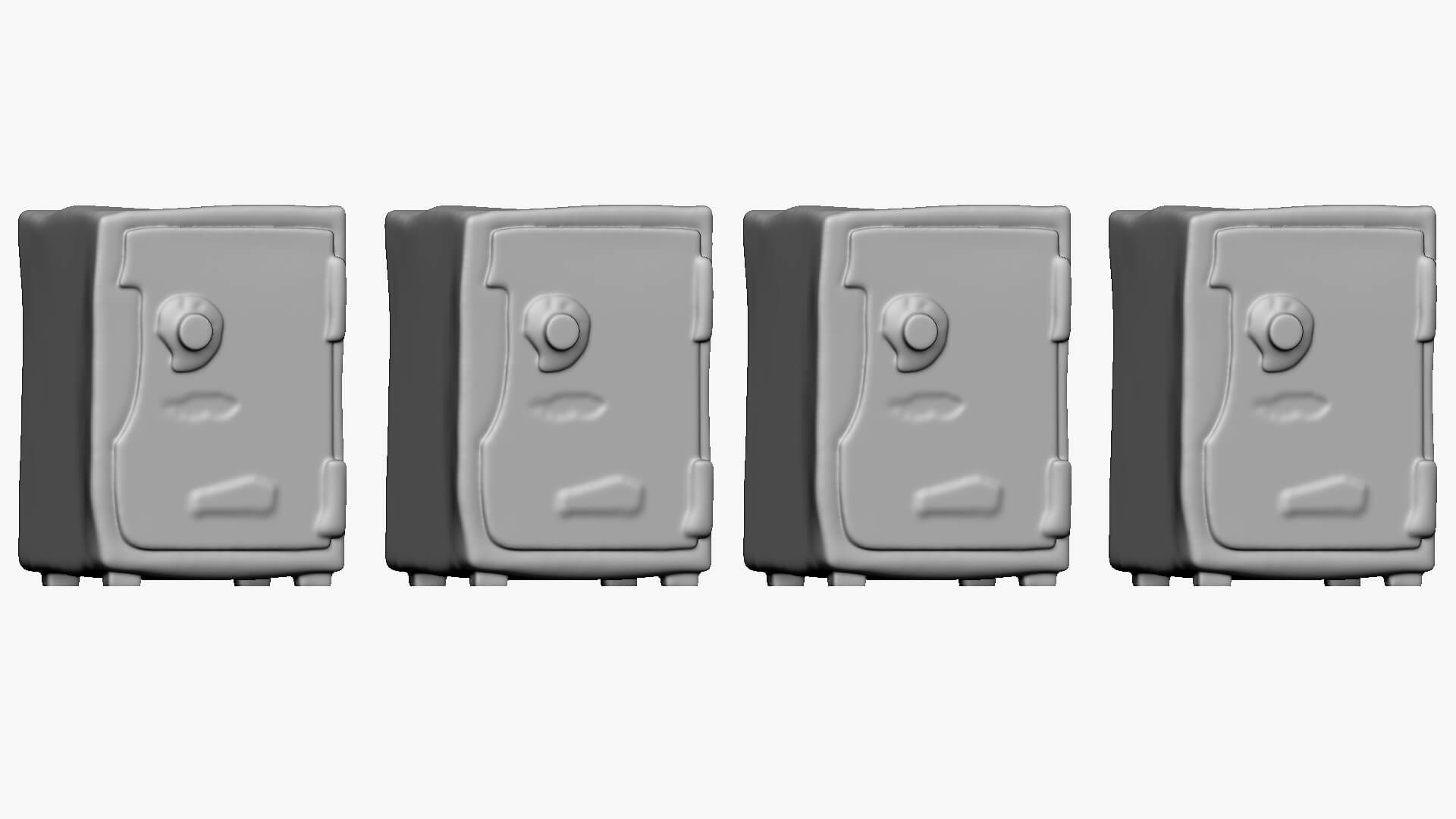 Cartoon Safe (1262) - 3D Model by 3DFarm