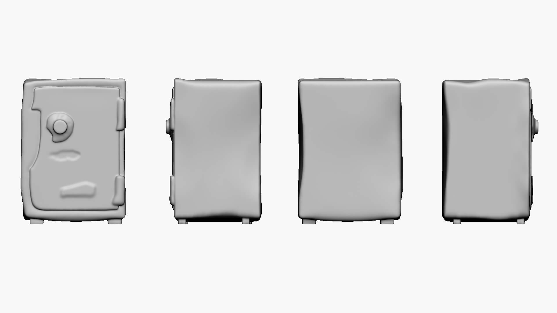 Cartoon Safe (1262) - 3D Model by 3DFarm