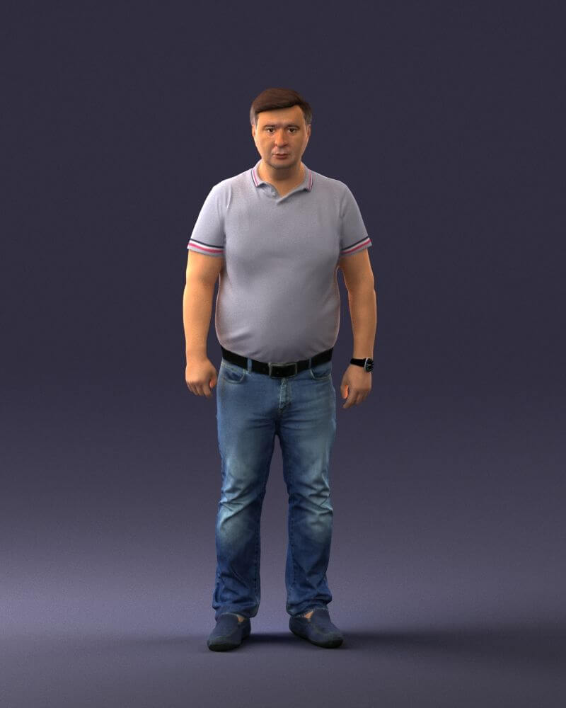 Fat Man 0018 3D Model