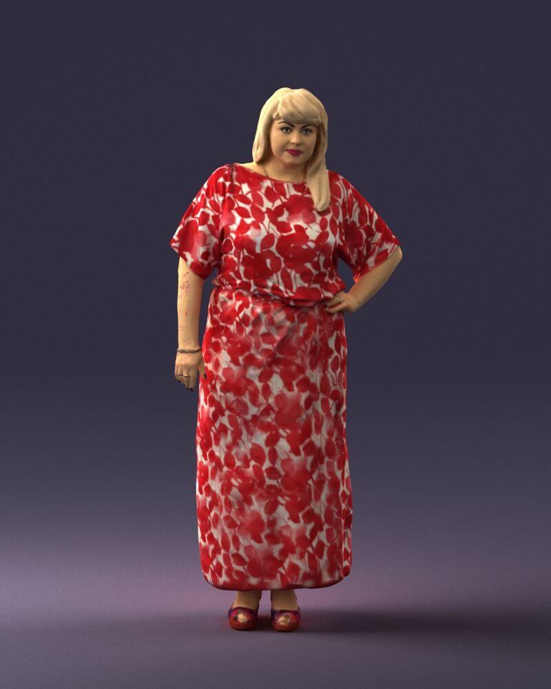 Fat Woman (0075) - 3D Model by 3DFarm