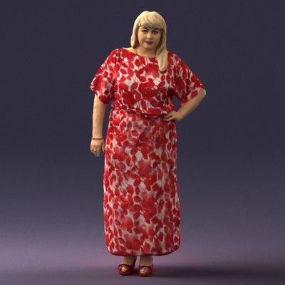 Fat Woman (0075) - 3D Model by 3DFarm