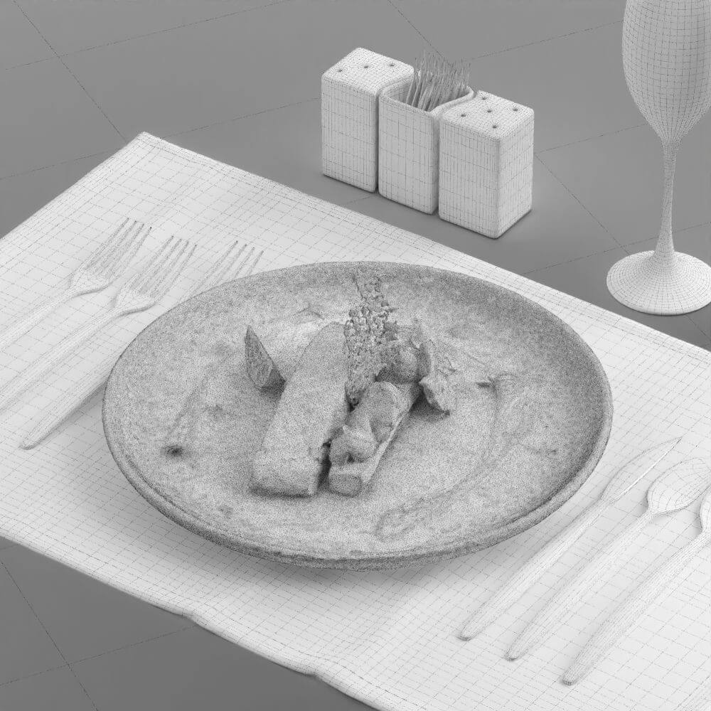 Fried Fish (0004) - 3D Model by 3DFarm