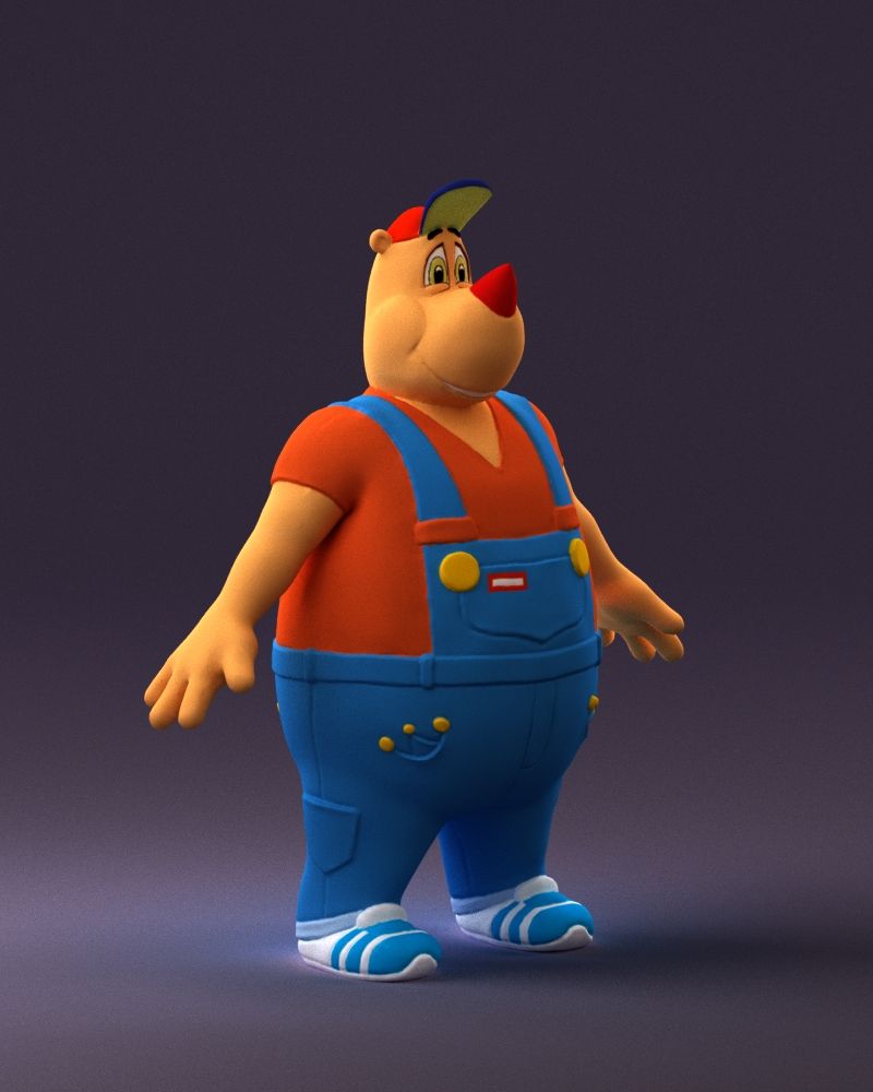 Humanoid Man Rhino (0885) - 3D Model by 3DFarm