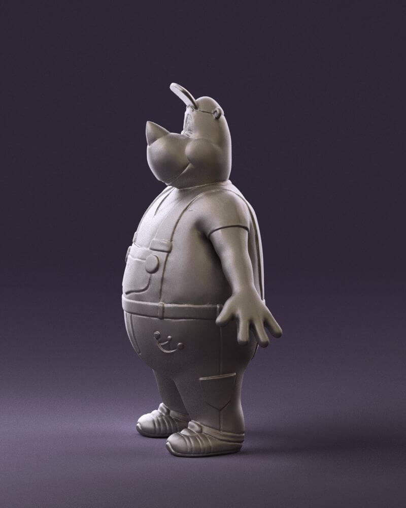 Humanoid Man Rhino (0885) - 3D Model by 3DFarm