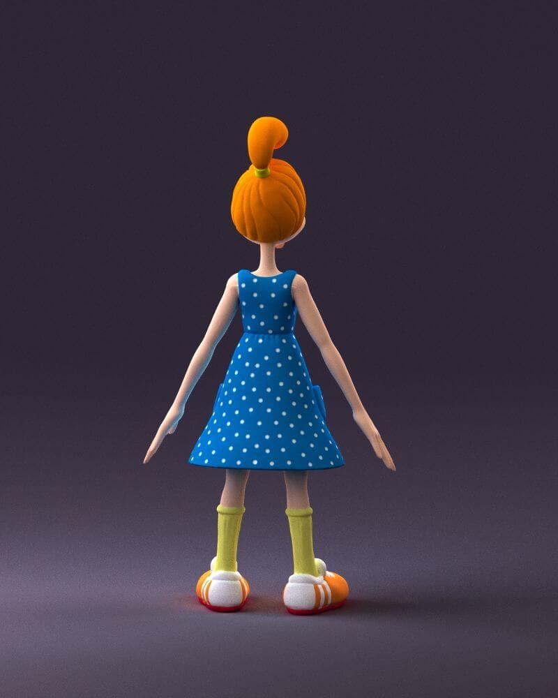 Humanoid Woman Duck (0884) - 3D Model by 3DFarm