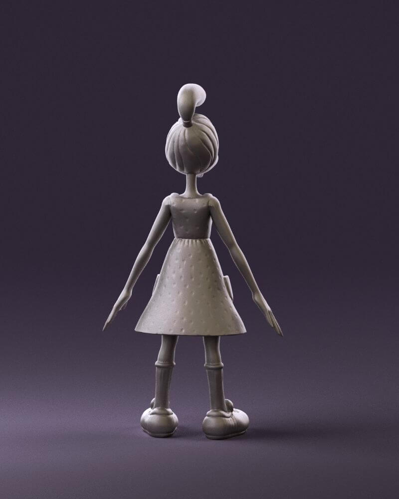 Humanoid Woman Duck (0884) - 3D Model by 3DFarm