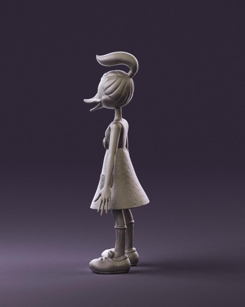 Humanoid Woman Duck (0884) - 3D Model by 3DFarm