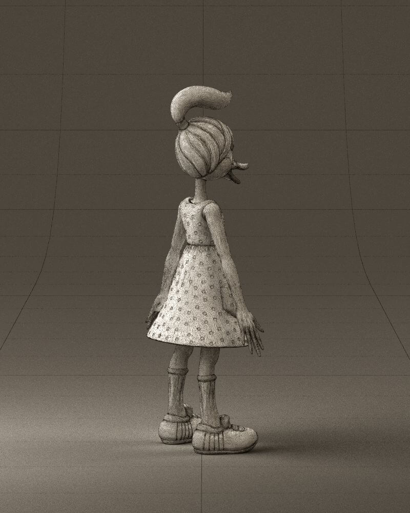 Humanoid Woman Duck (0884) - 3D Model by 3DFarm