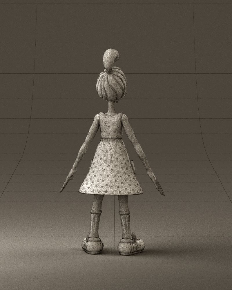 Humanoid Woman Duck (0884) - 3D Model by 3DFarm