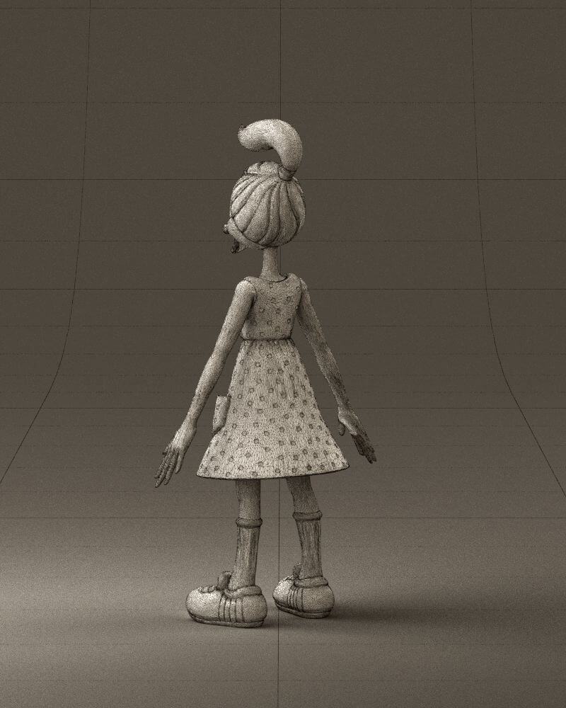 Humanoid Woman Duck (0884) - 3D Model by 3DFarm