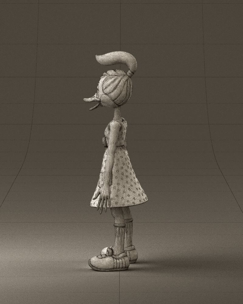 Humanoid Woman Duck (0884) - 3D Model by 3DFarm