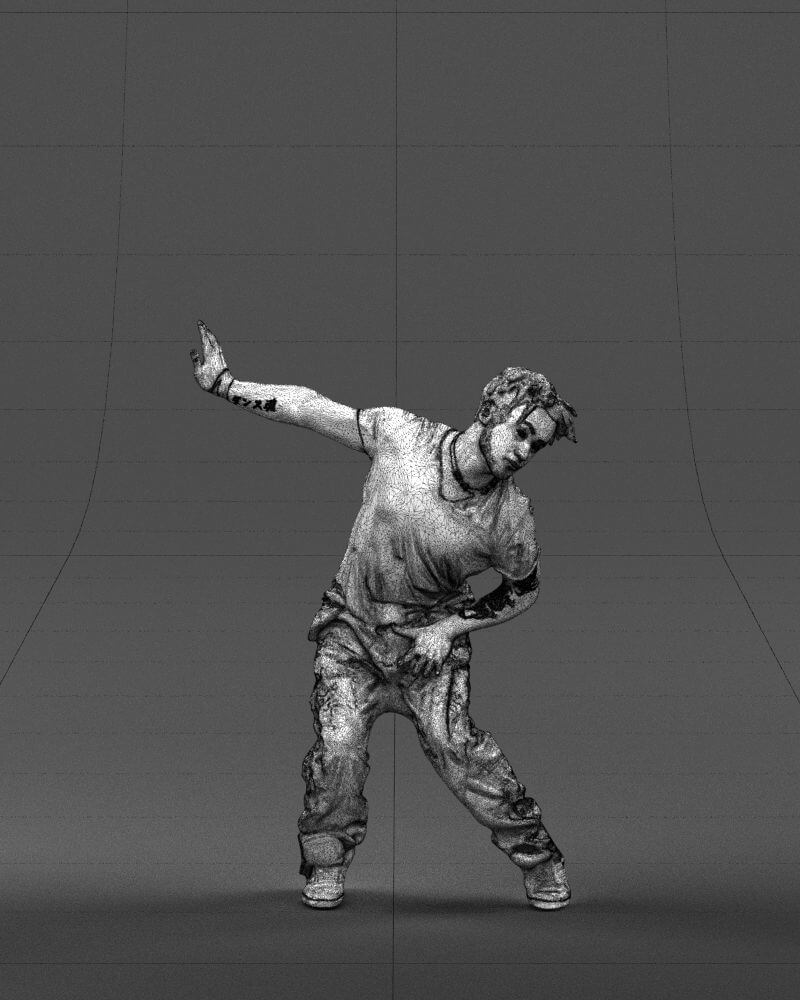 Mad Dancer Man (0430) - 3D Model by 3DFarm