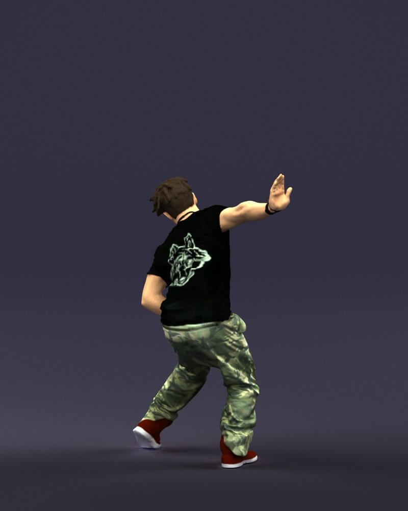 Mad Dancer Man (0430) - 3D Model by 3DFarm