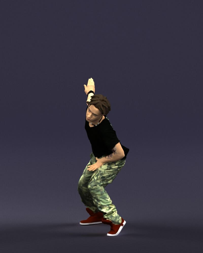 Mad Dancer Man (0430) - 3D Model by 3DFarm