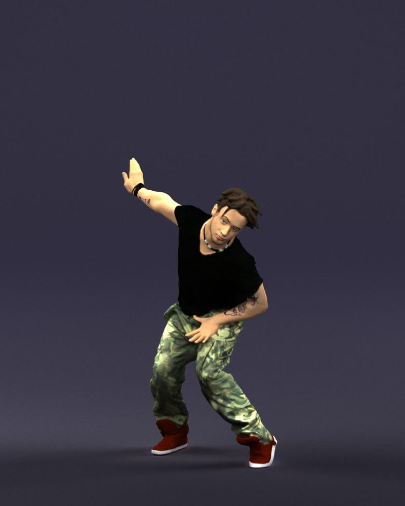 Mad Dancer Man (0430) - 3D Model by 3DFarm