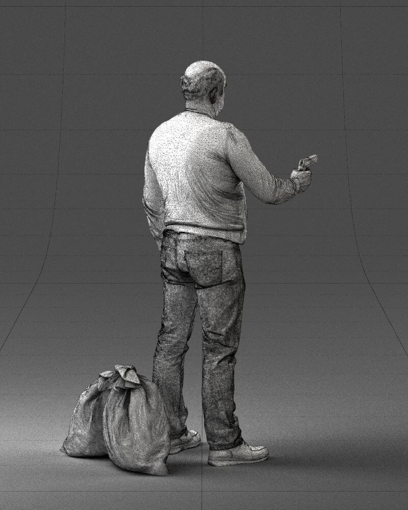 Male Bank Robber (0286) - 3D Model by 3DFarm