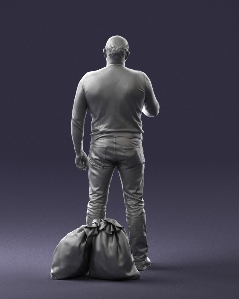 Male Bank Robber (0286) - 3D Model by 3DFarm