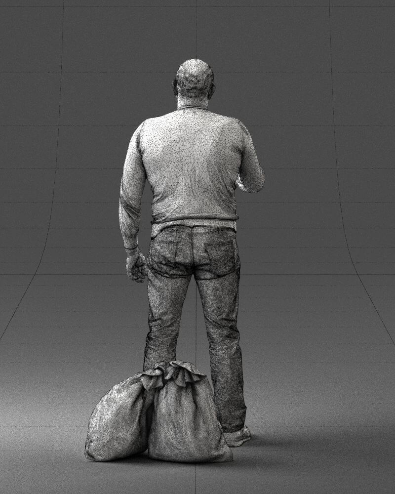 Male Bank Robber (0286) - 3D Model by 3DFarm