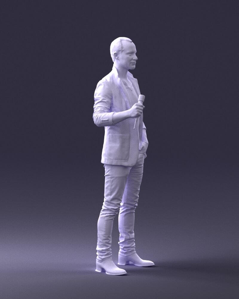 Male Singer (0079) - 3D Model by 3DFarm