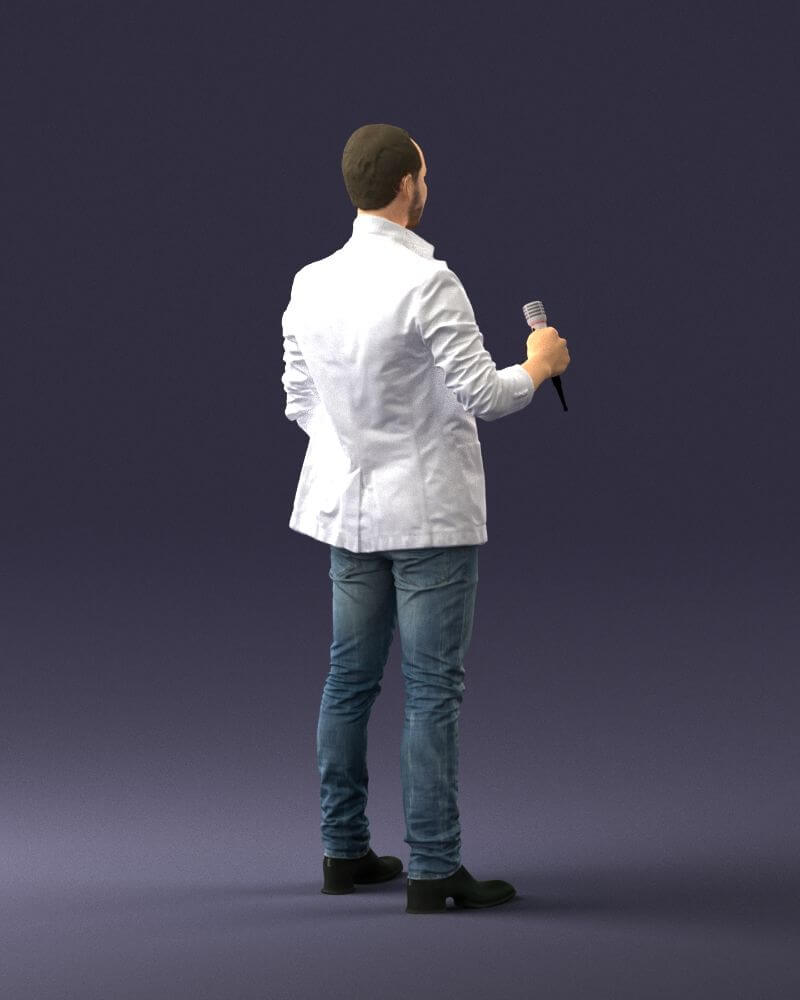 Male Singer (0079) - 3D Model by 3DFarm