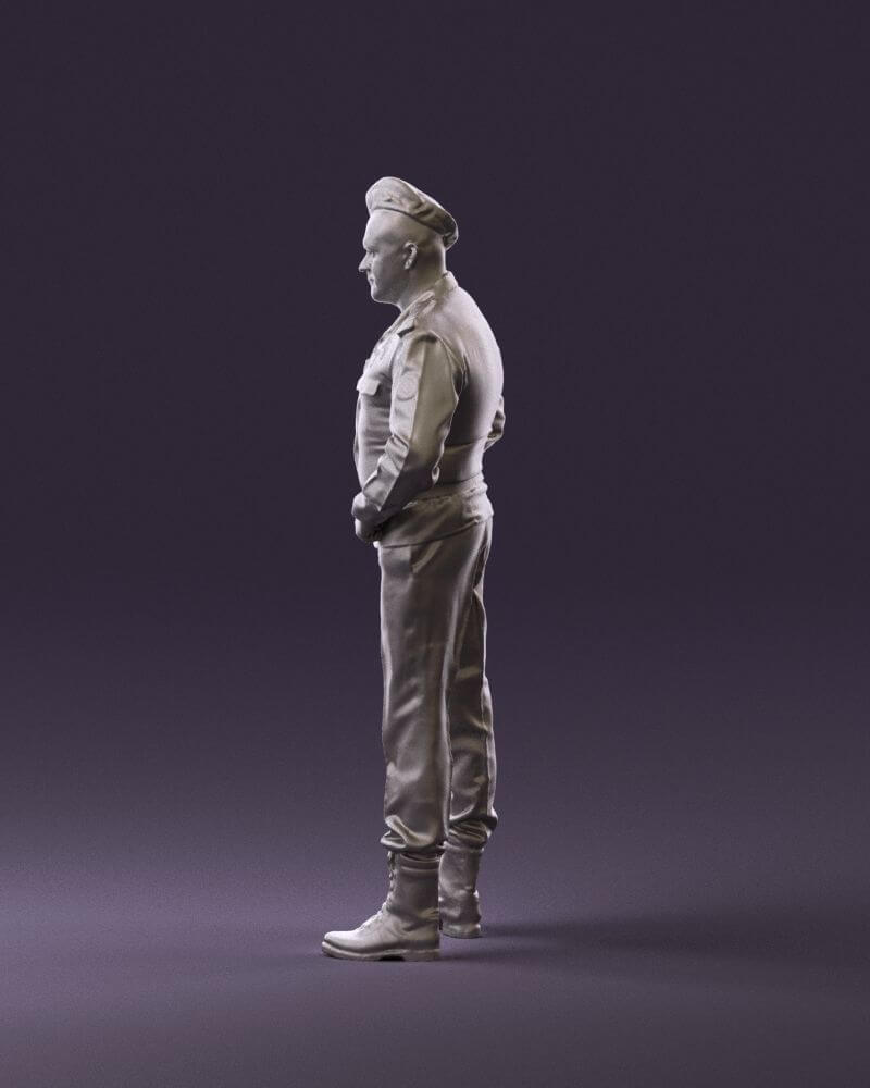 Man in Black Devils Army Uniform (0901) - 3D Model by 3DFarm