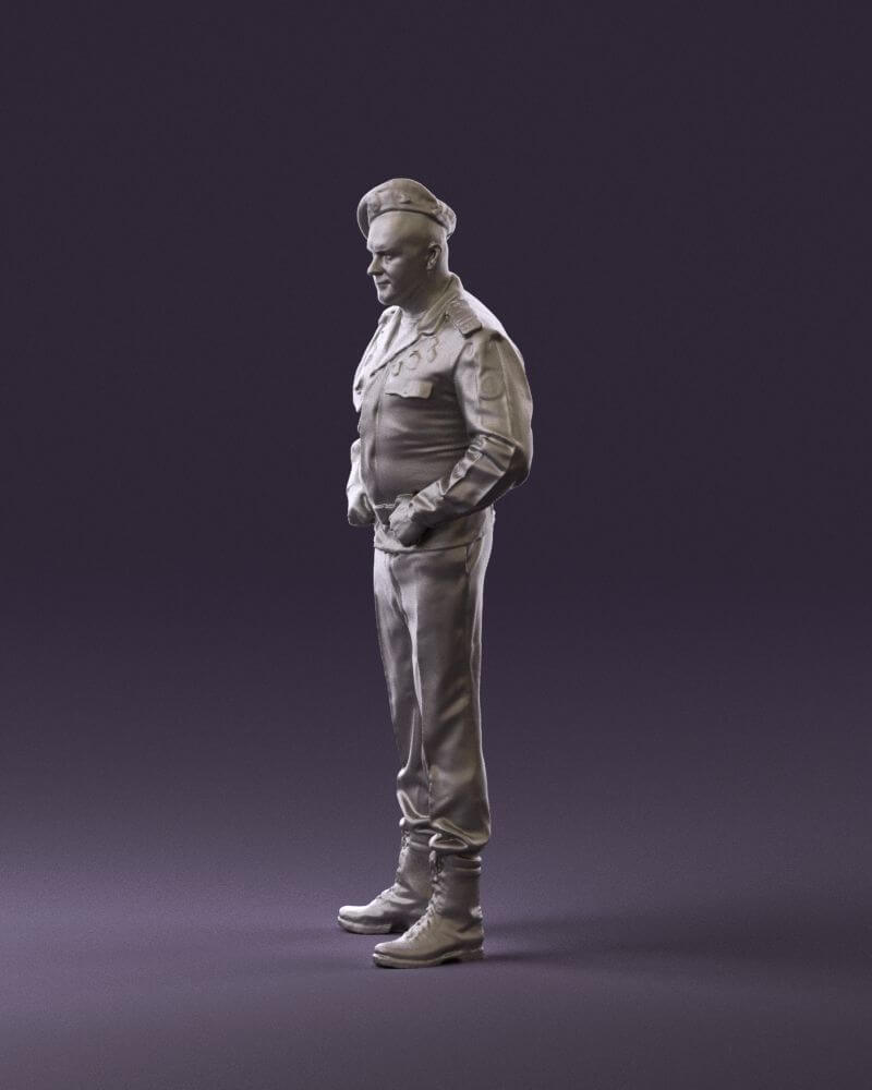 Man in Black Devils Army Uniform (0901) - 3D Model by 3DFarm